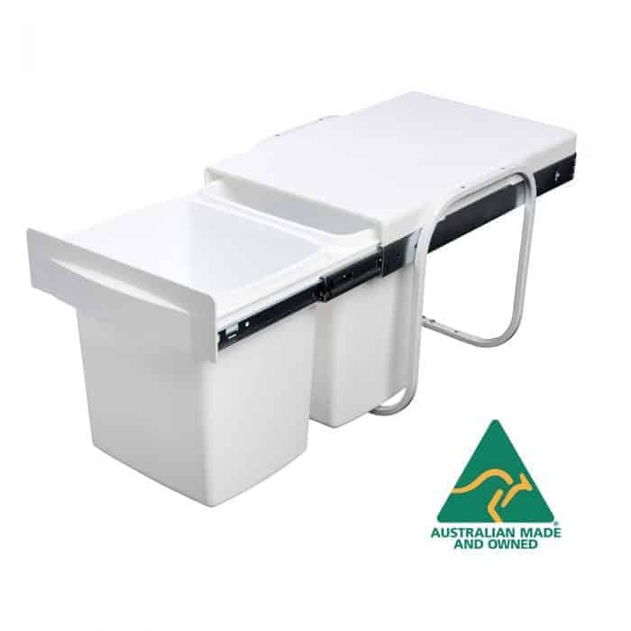 30L Twin Bin Waste Separation System KRB06 | Kitchen Recycling Bins ...